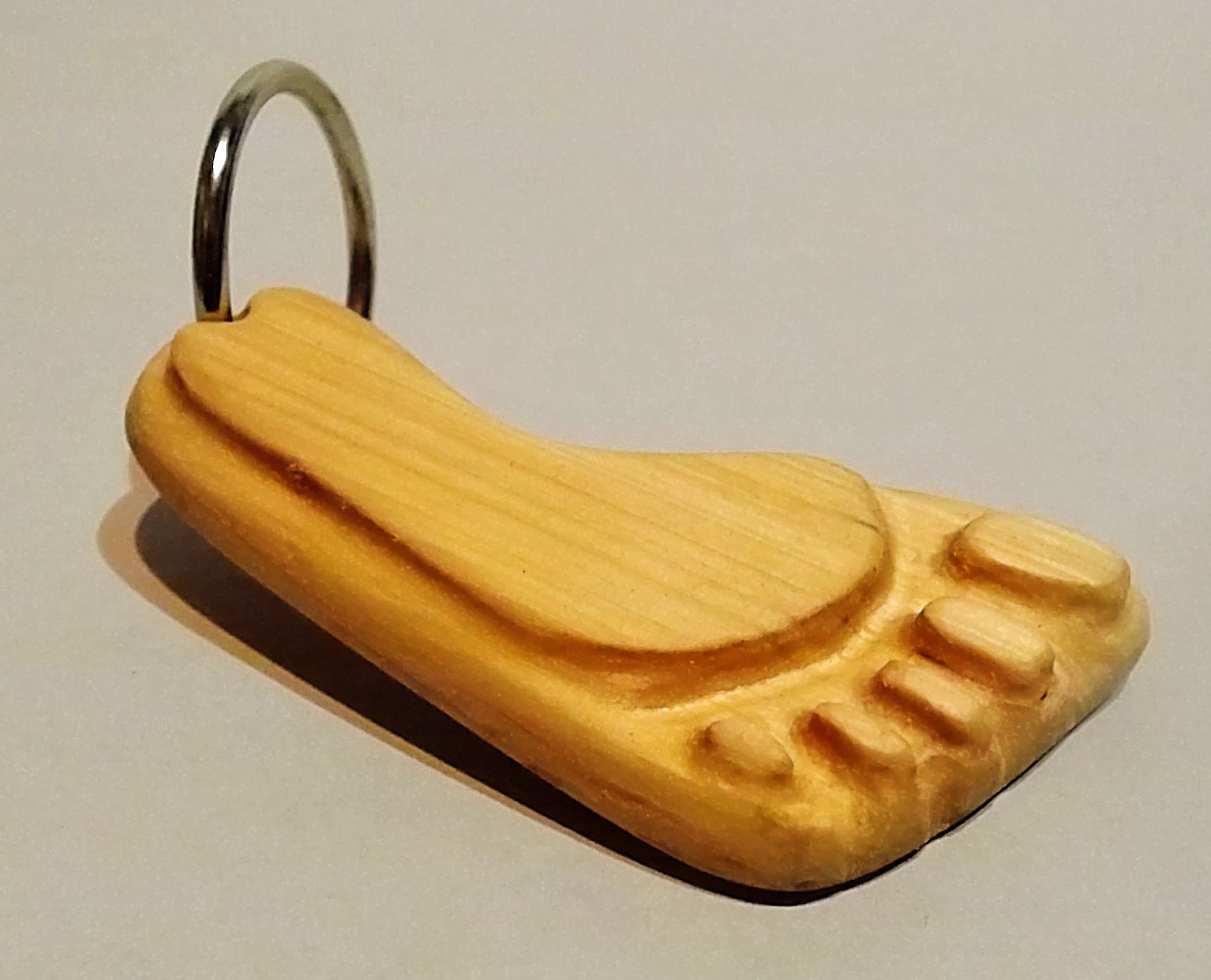 Original Handmade Wood Key Chain Footprint - Etsy