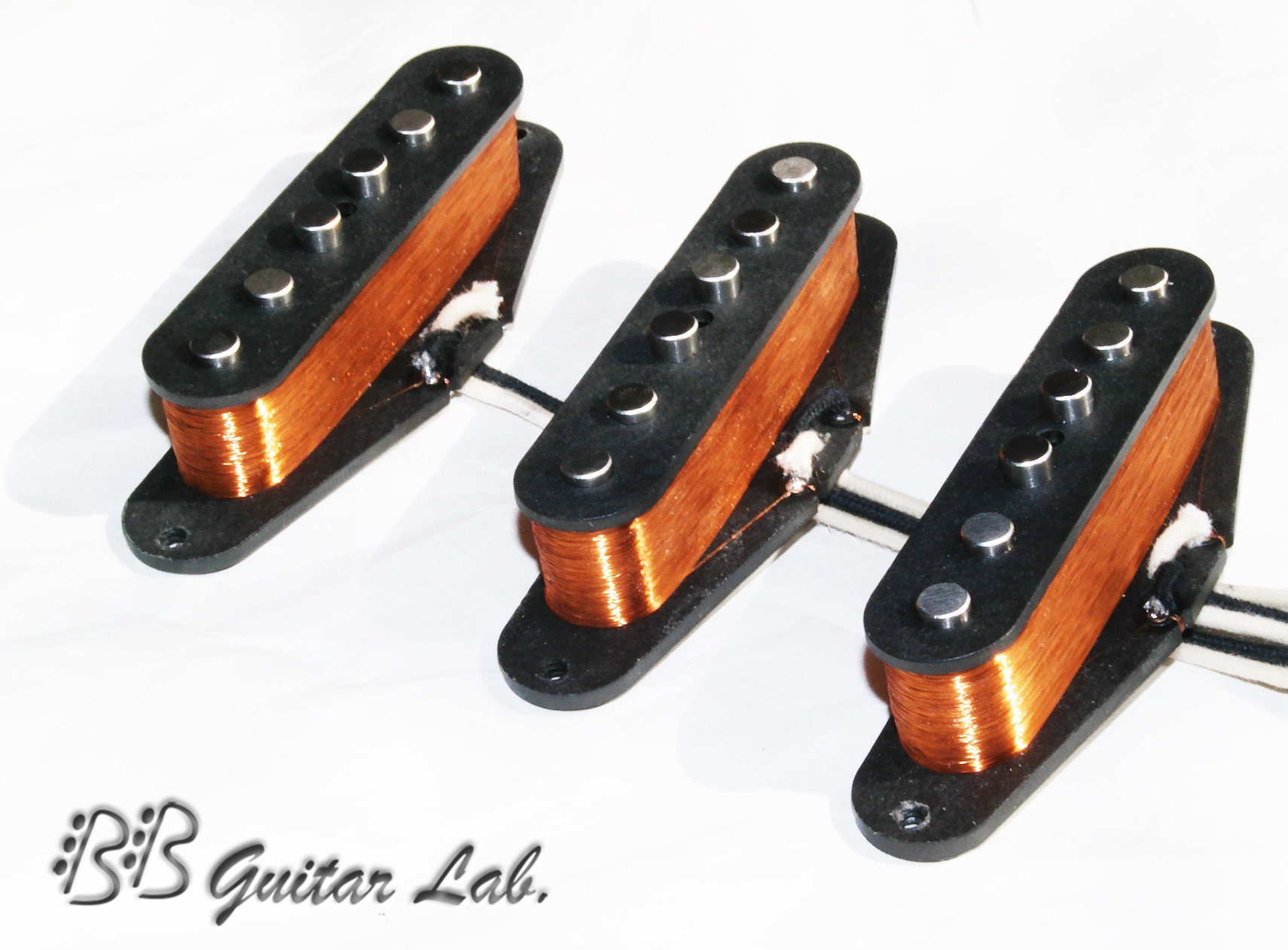 Stratocaster Pickups Alnico 5 SET Full Velvet Hand Wound BB Guitar Lab ...
