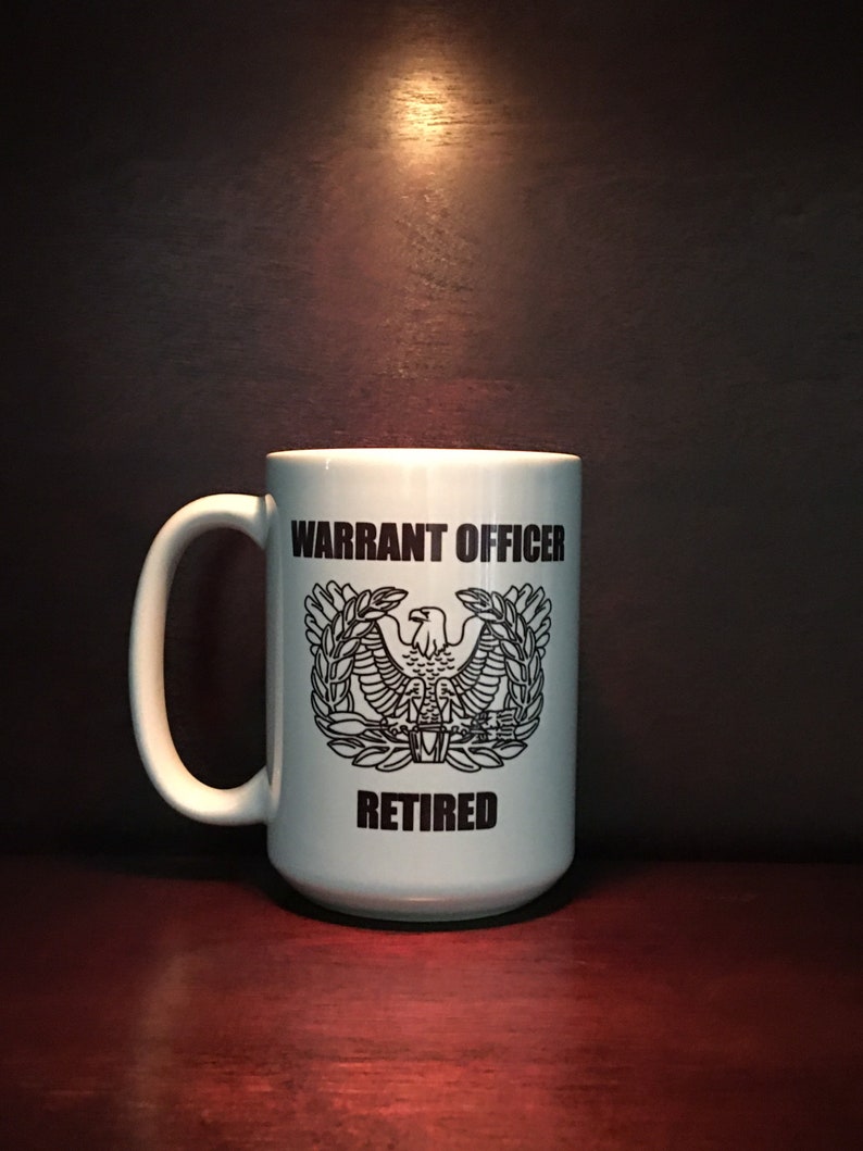 Warrant Officer Retired 15 Oz Coffee Mug Etsy