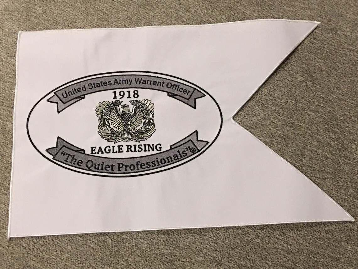 Warrant Officer Rising Eagle Embroidered Guidon 16 X 10 1/2 - Etsy