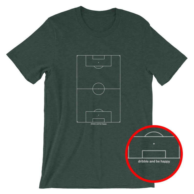 Dribble and Be Happy soccer T-shirt/unisex - Etsy