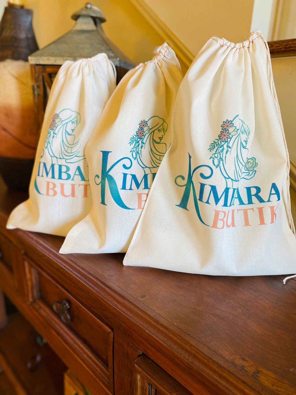 Custom Cotton Drawstring Bag Printed, Jewelry Package Wedding Favor ...