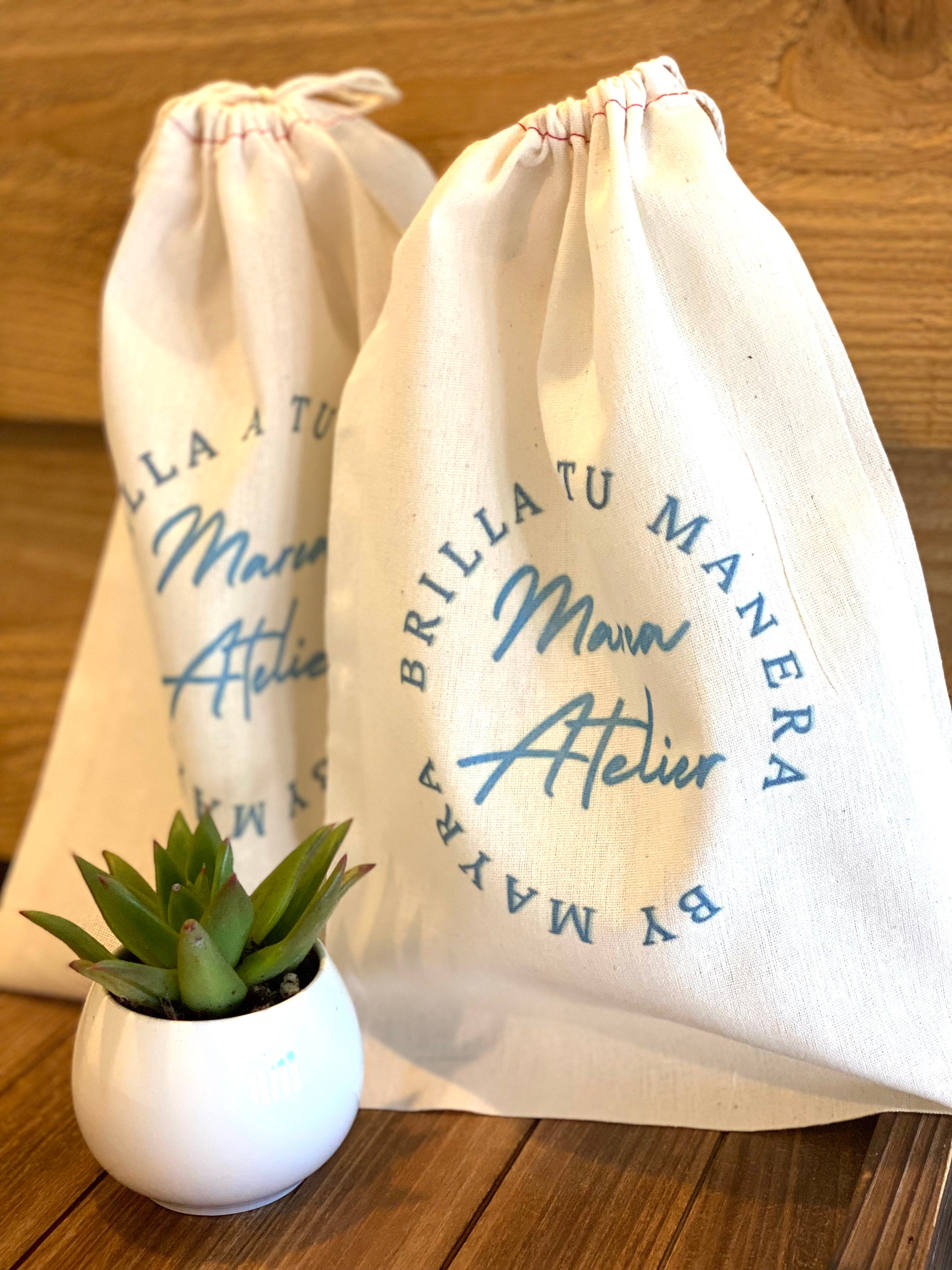 Personalized Cotton Drawing Bags, Custom Gift Bags, Personalized ...