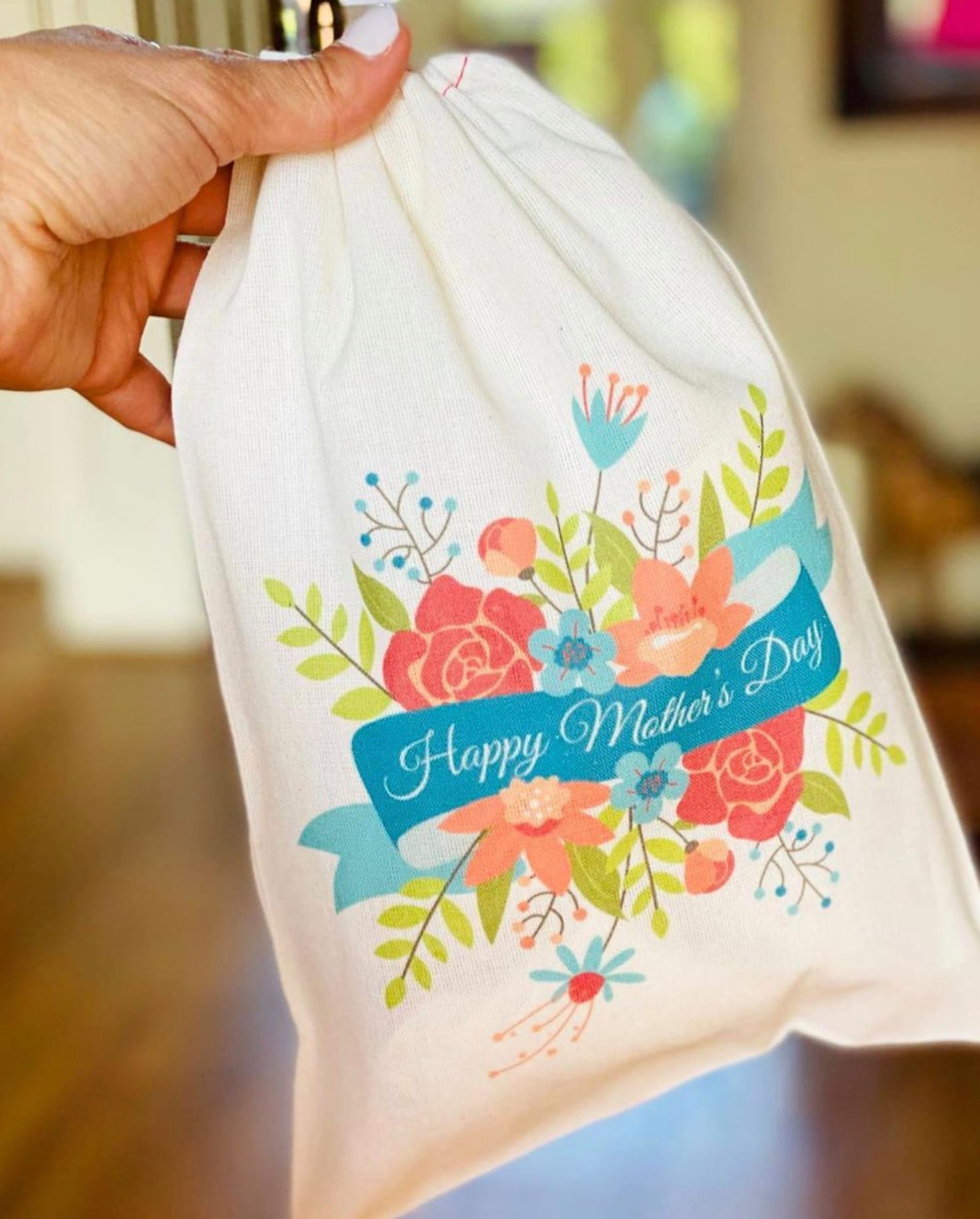 Custom Cotton Drawstring Bag Printed, Jewelry Package Wedding Favor ...