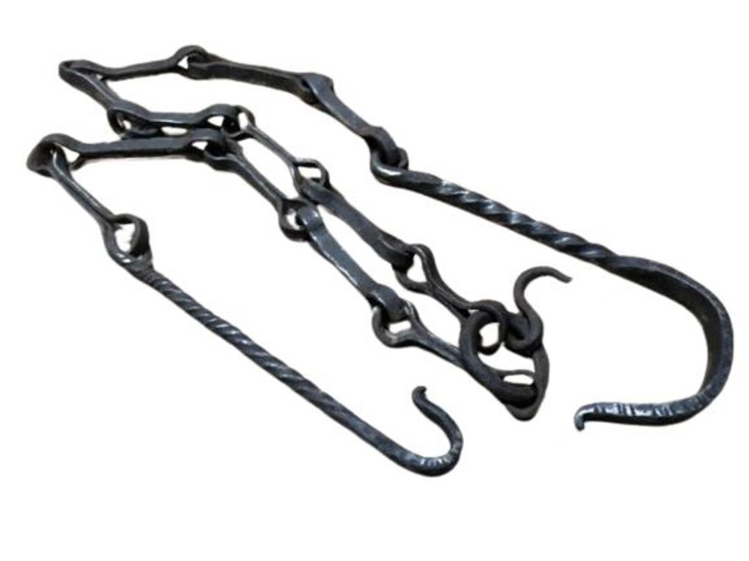 Vintage Hearth Fireplace, Hook for Kettle Fireside, Old Chain for ...