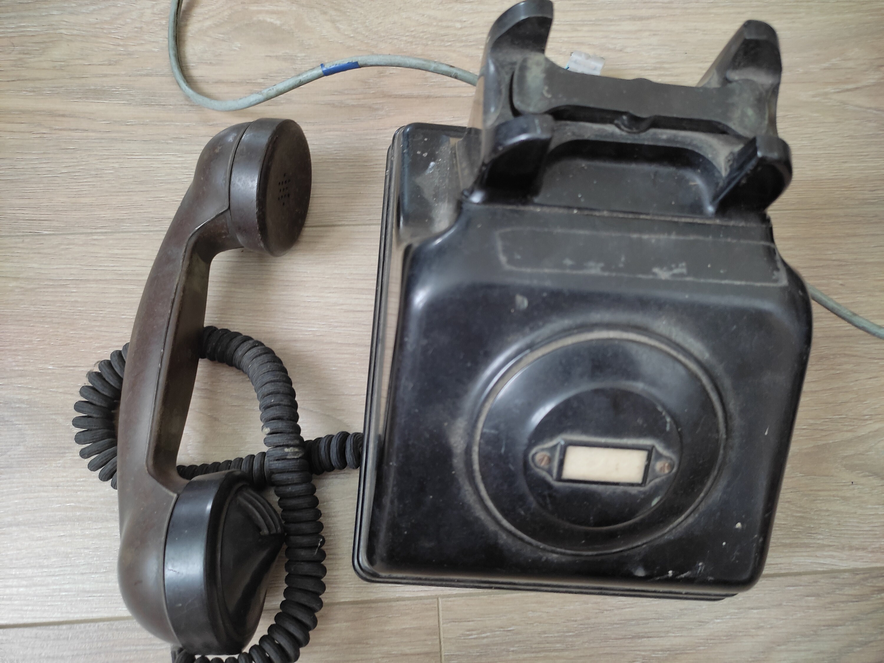 Old Intercom Phone Metal and Bakelite Missing Crank - Etsy
