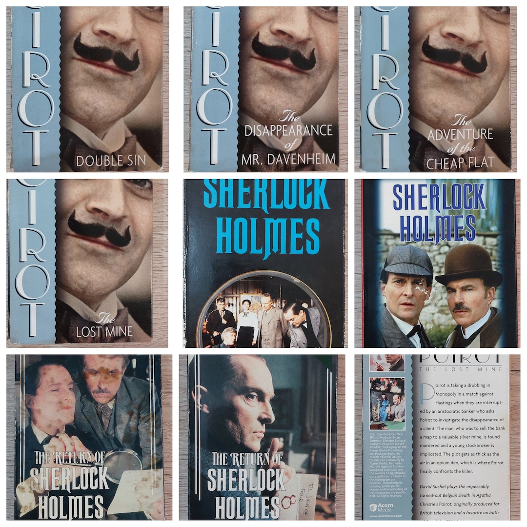 Vintage VHS Collectible Cassette Tapes Gift Film for Collectors SET 4 ...