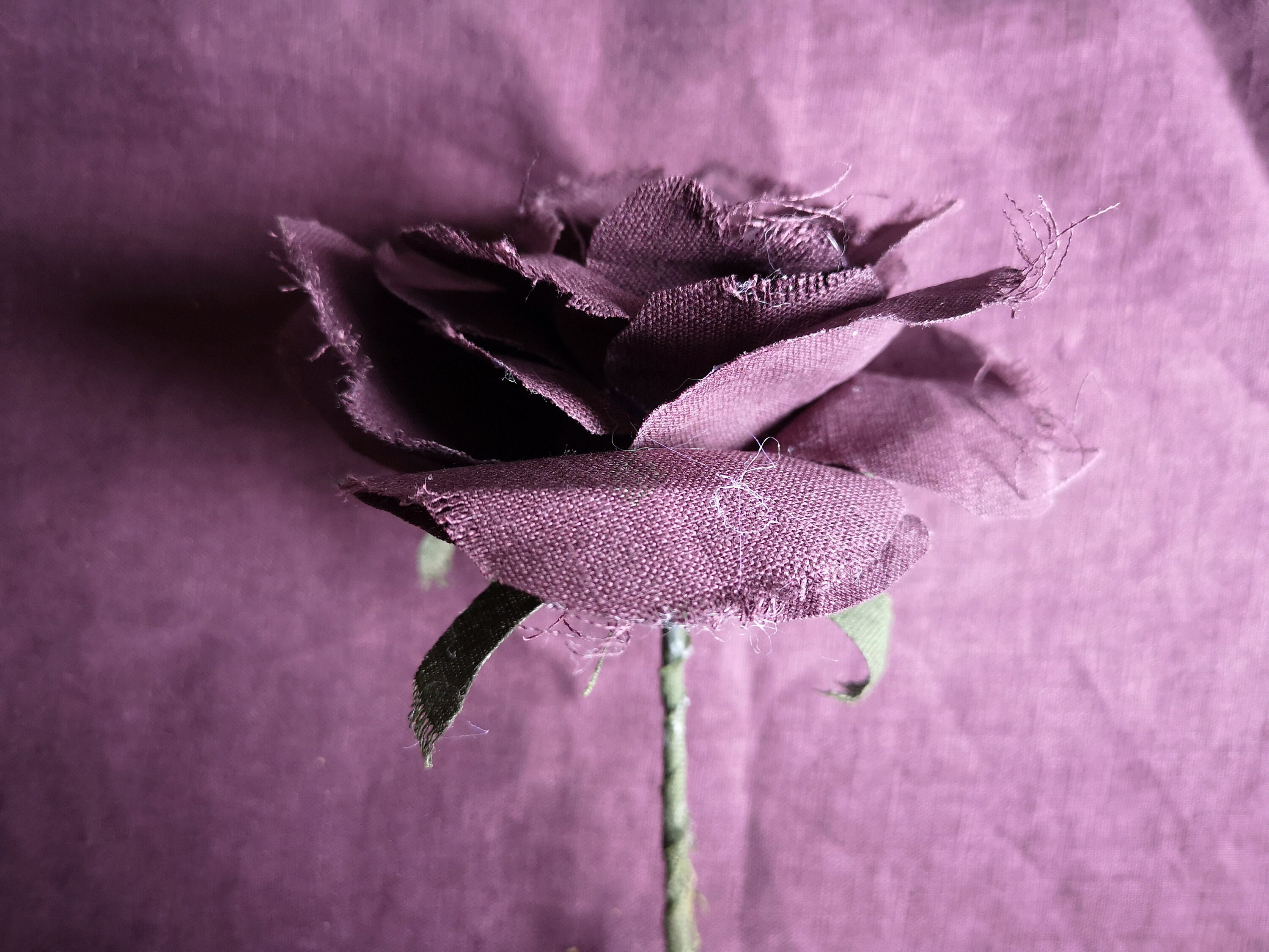 Cubicle Decor Purple Rose Natural Linen Fabric Rustic Home - Etsy