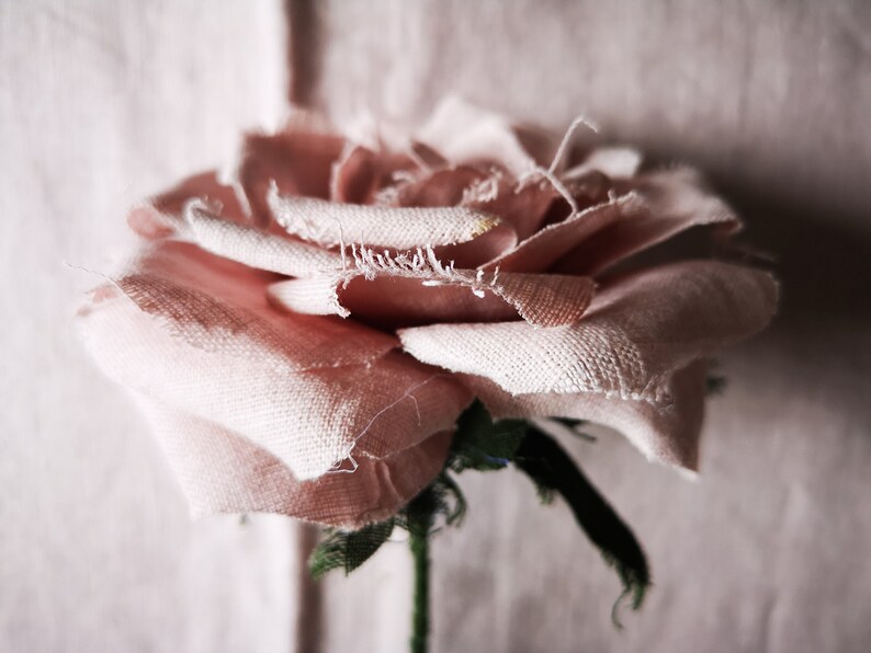 WOOD ROSE Soft Pink Medium Weight Washed Linen Fabric Shabby | Etsy