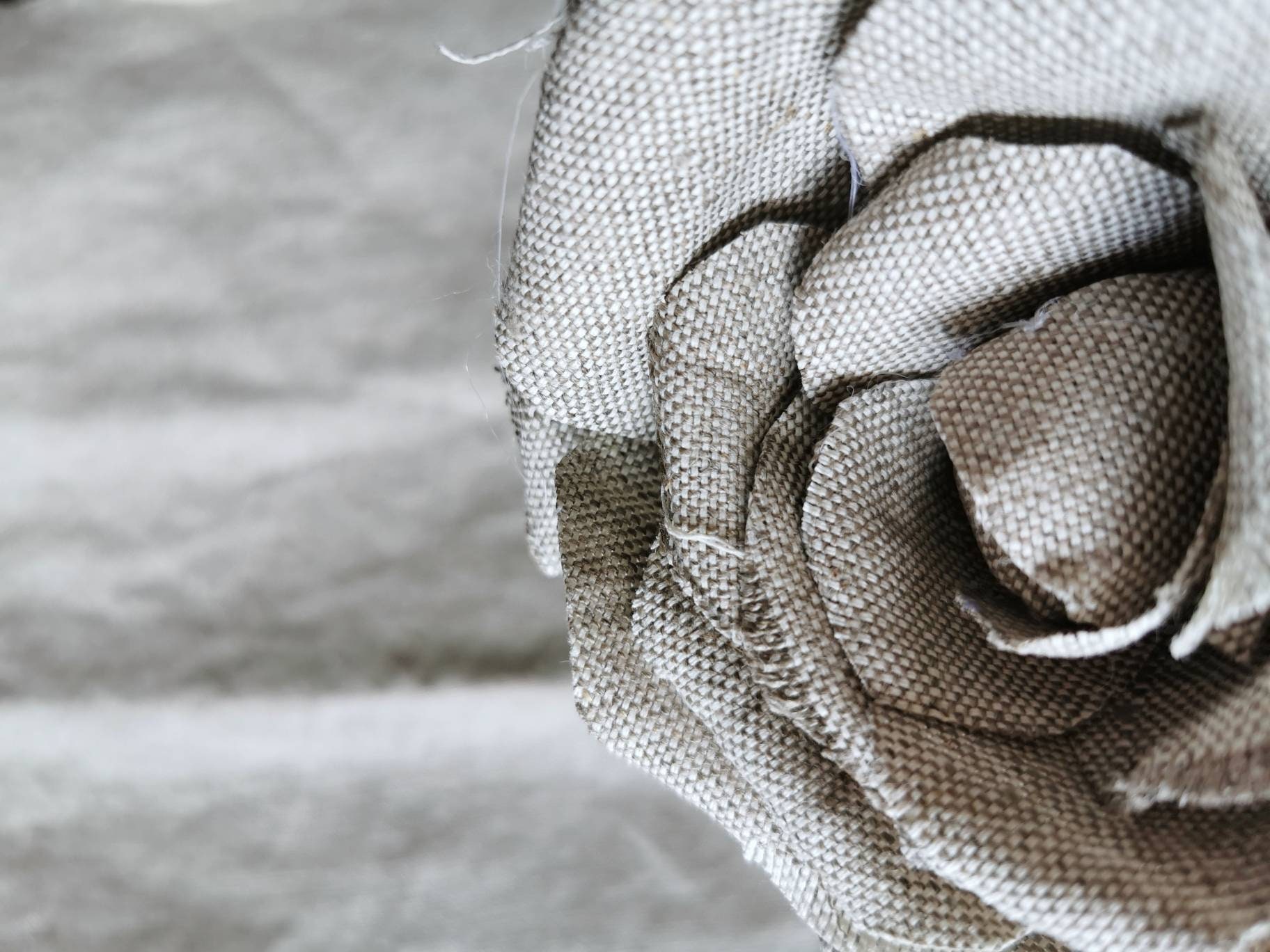 NATURAL UNDYED Linen Fabric by the Yard or Meter Grayish - Etsy