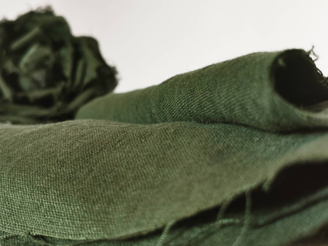 FOREST GREEN Lithuanian Linen Fabric by the Yard or Meter, Softened ...