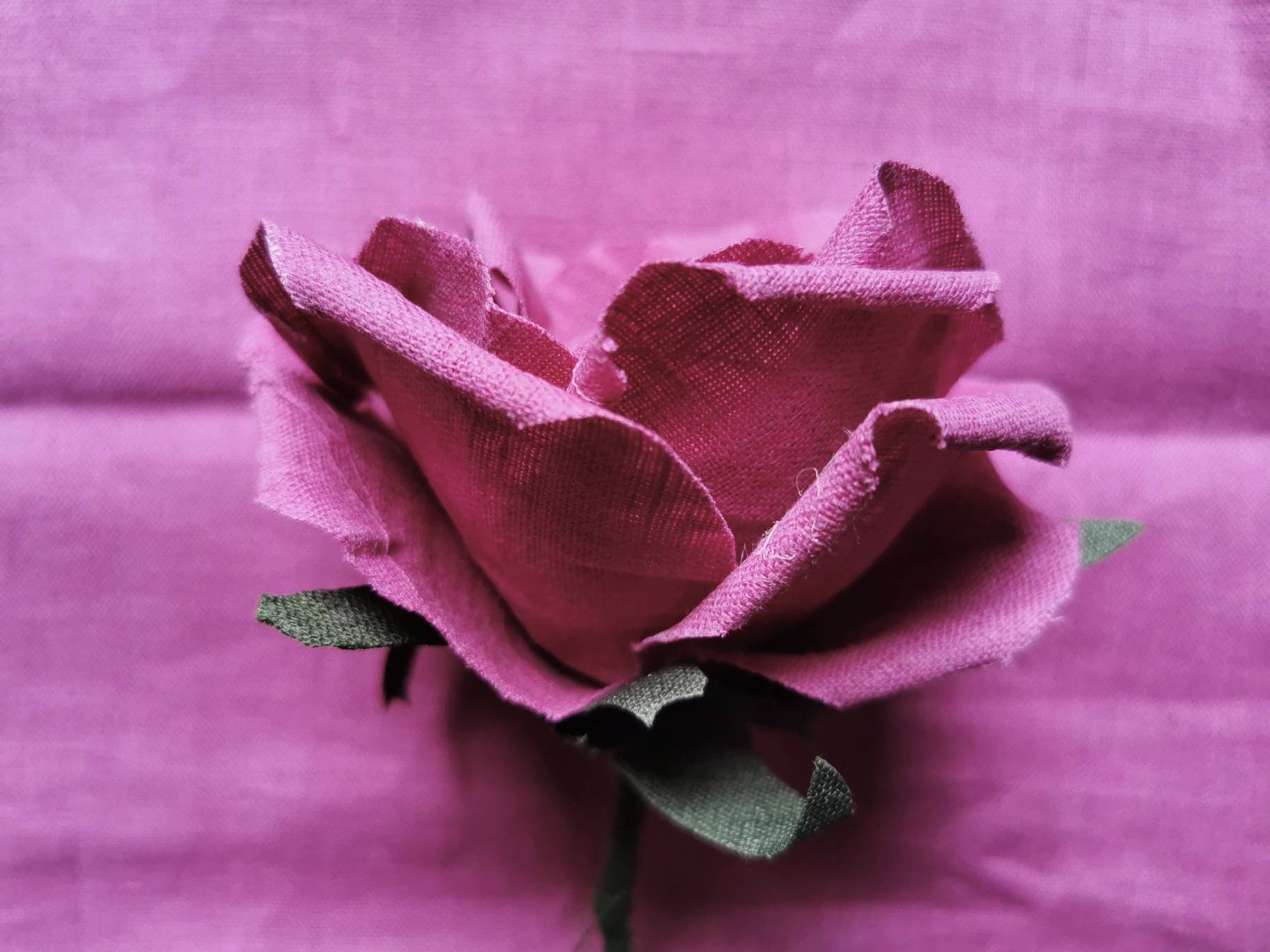 Handmade Pink Linen Flower 4th Anniversary PINK LINEN Fabric - Etsy