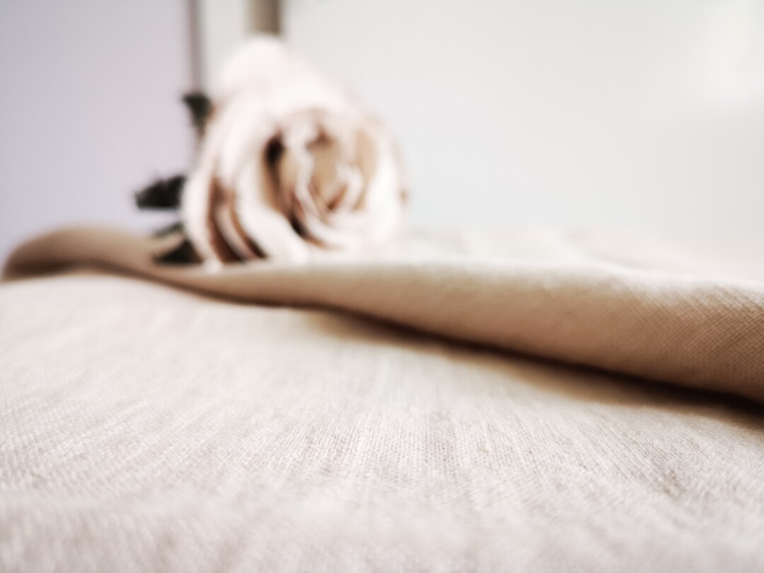 OATMEAL NEUTRAL Linen Fabric by the Yard, Soft Sand Linen for Linen ...