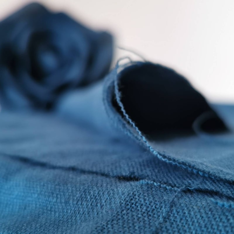 Blue Linen Fabric - Etsy