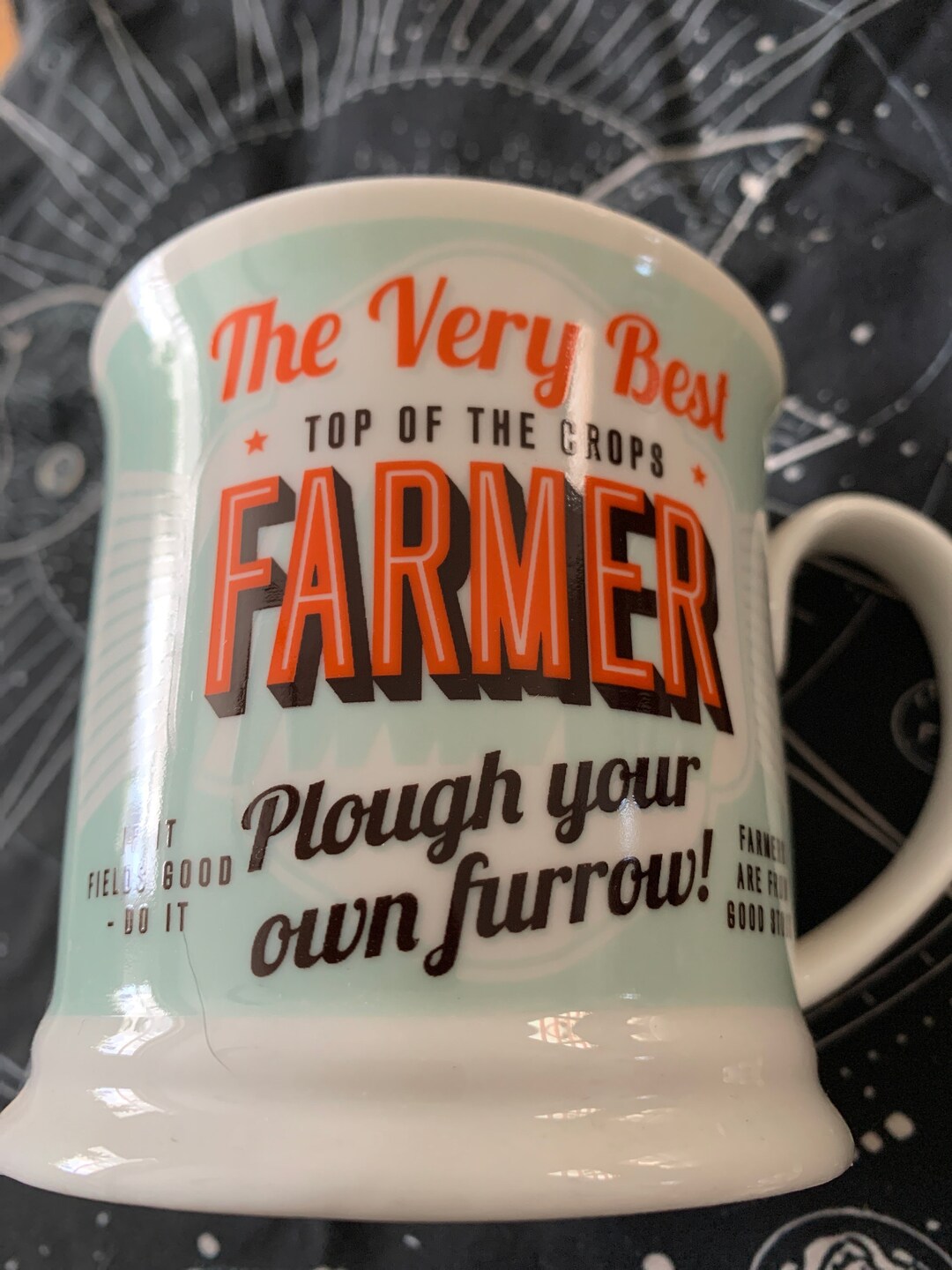 History & Heraldry Fine Porcelain Retro Style Mug Cup Top of the Crops ...