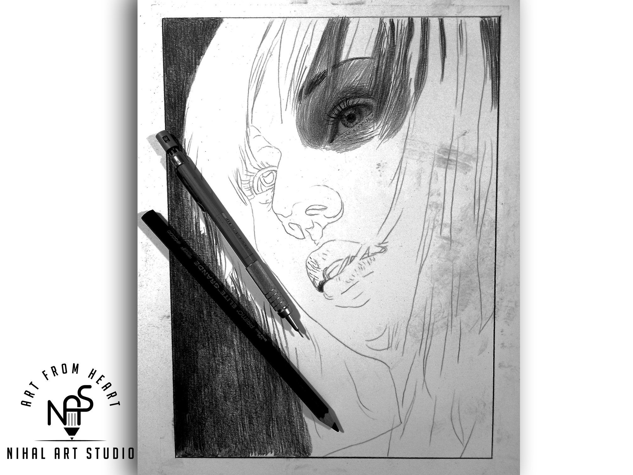 Hyper Realistic Pencil Portraits Sketch Ideas for - Etsy