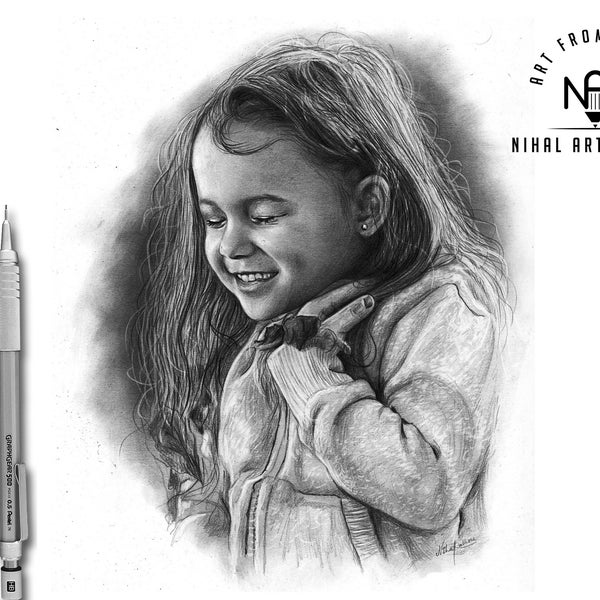 Hyper Realistic Pencil Drawing - Etsy