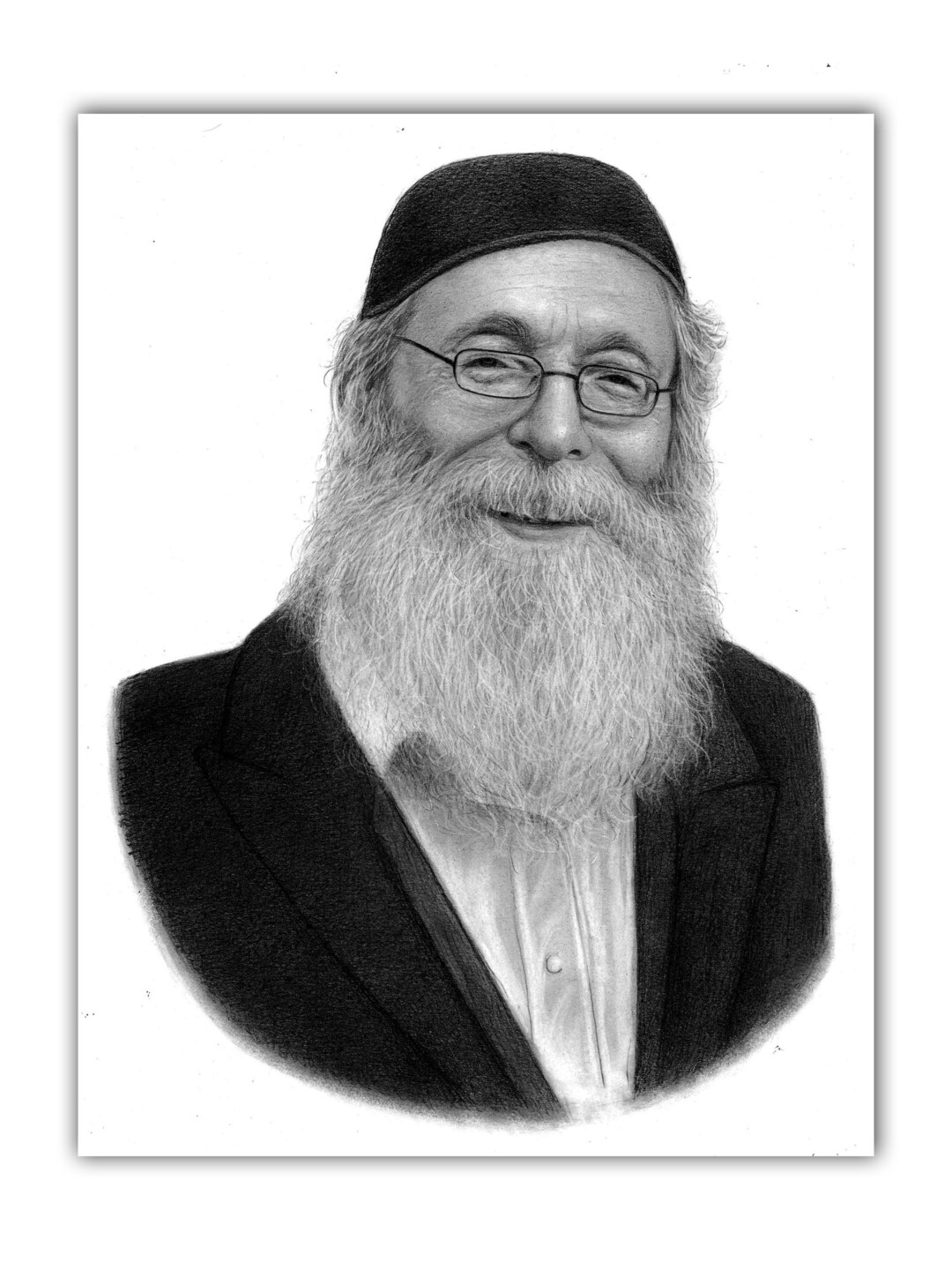 Jewish Wall Art Torah Realistic Judaica Wall Art Jewish Rabbis Portrait ...