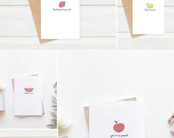 Printable Thanks a Bunch Card | Thank You | Greeting Card | Grapes ...