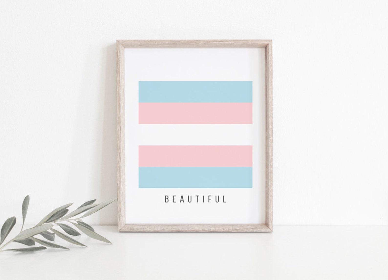 Trans Pride Print/trans is Beautiful Art - Etsy