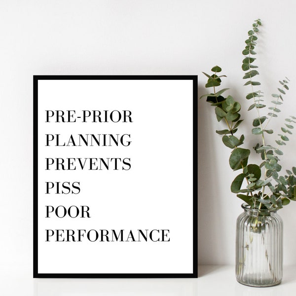 Piss Poor Planning - Etsy
