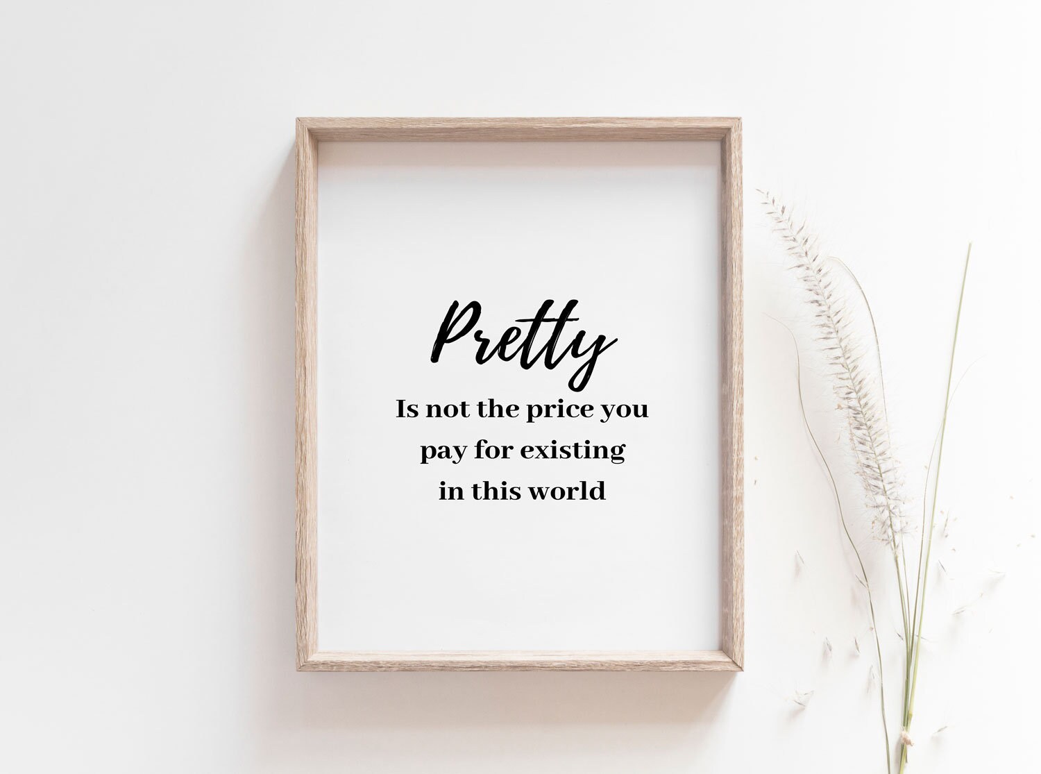 Pretty Feminist Print/printable Wall Art/inspirational Print ...