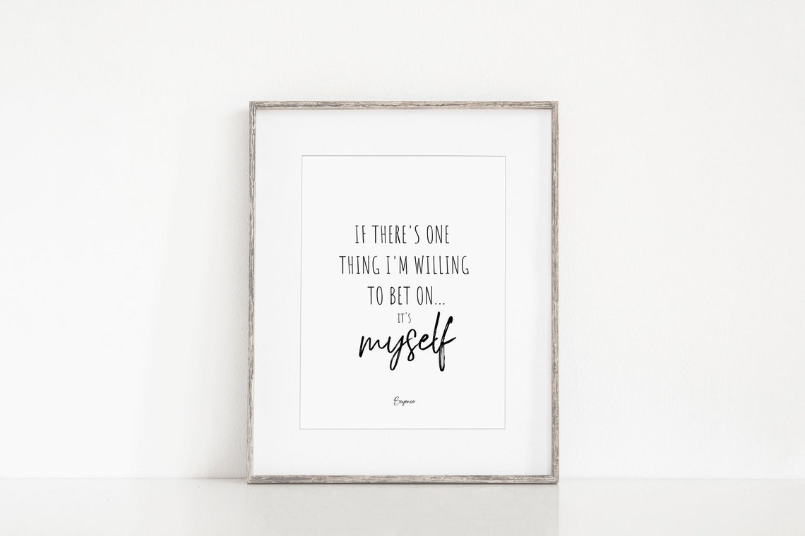 Beyonce Quote Printable Wall Art - Etsy