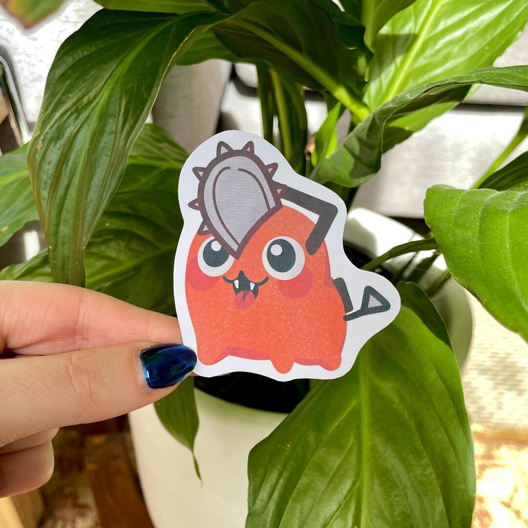 Pochita Sticker Chainsaw Man Anime Sticker - Etsy