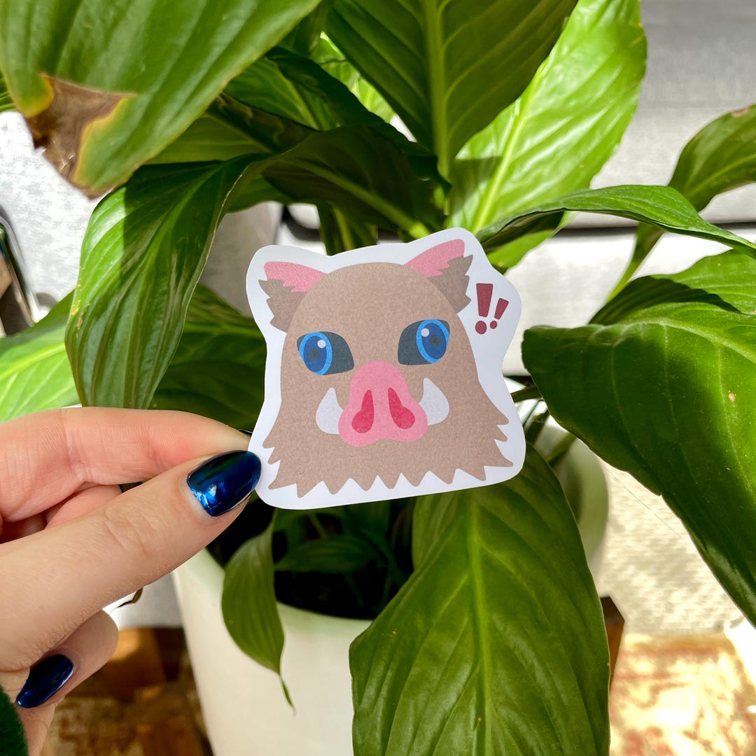 Inosuke Sticker Demon Slayer Anime Sticker - Etsy
