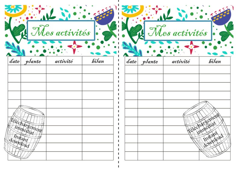 Printable Garden Planner Flower Power - Etsy