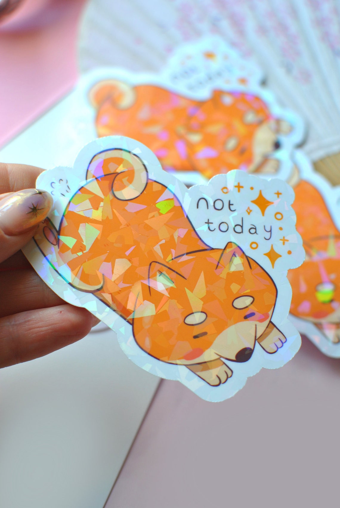 Shiba 'not Today' Sticker - Etsy