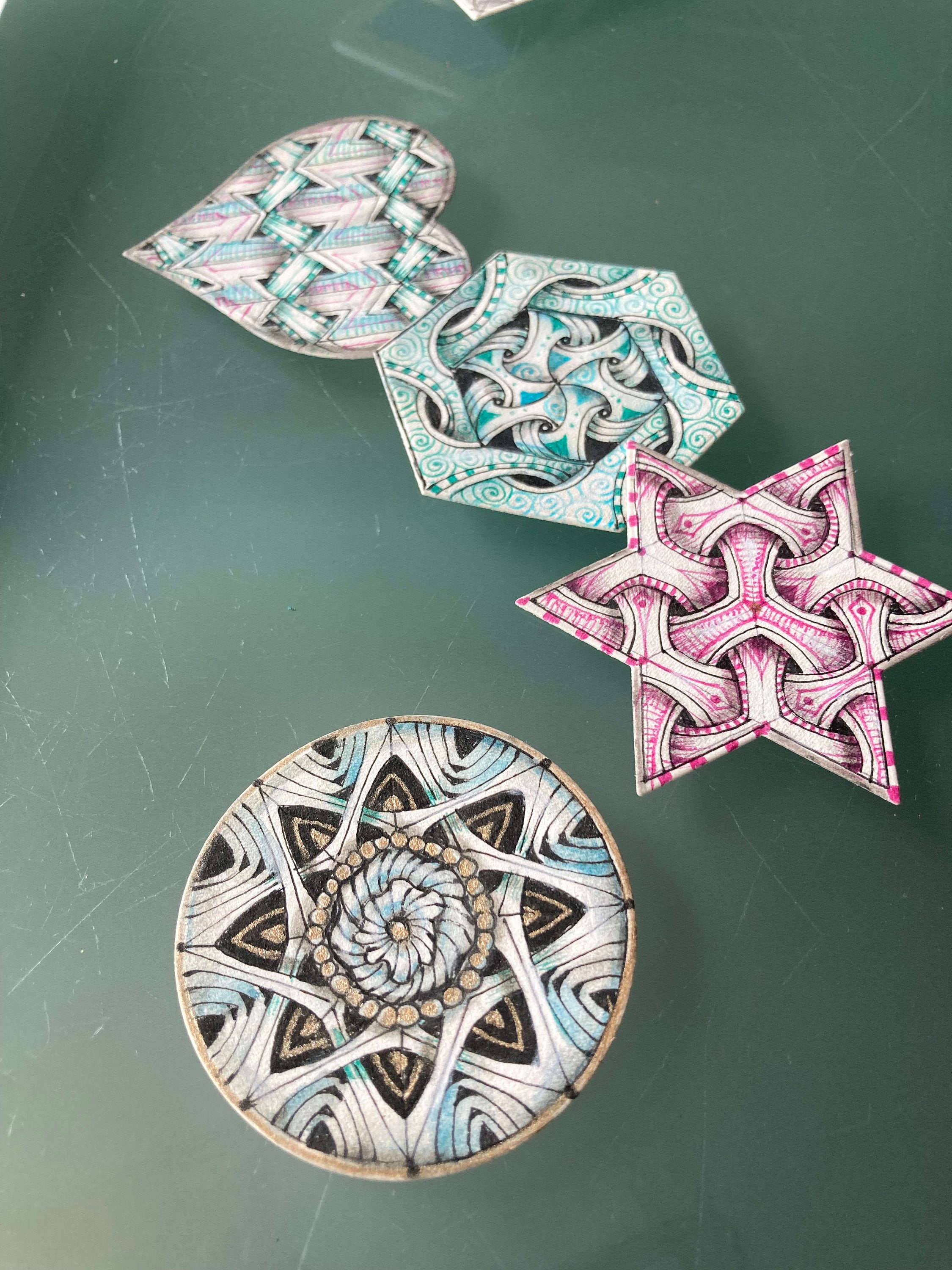 Tiny Tangle Tiles - Etsy