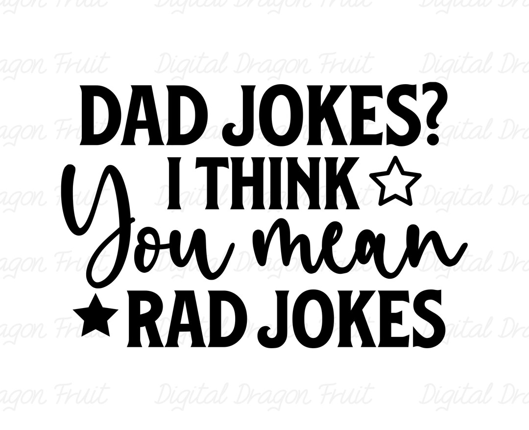 Dad Jokes PNG, Fathers Day Sublimation, Digital Instant Download - Etsy