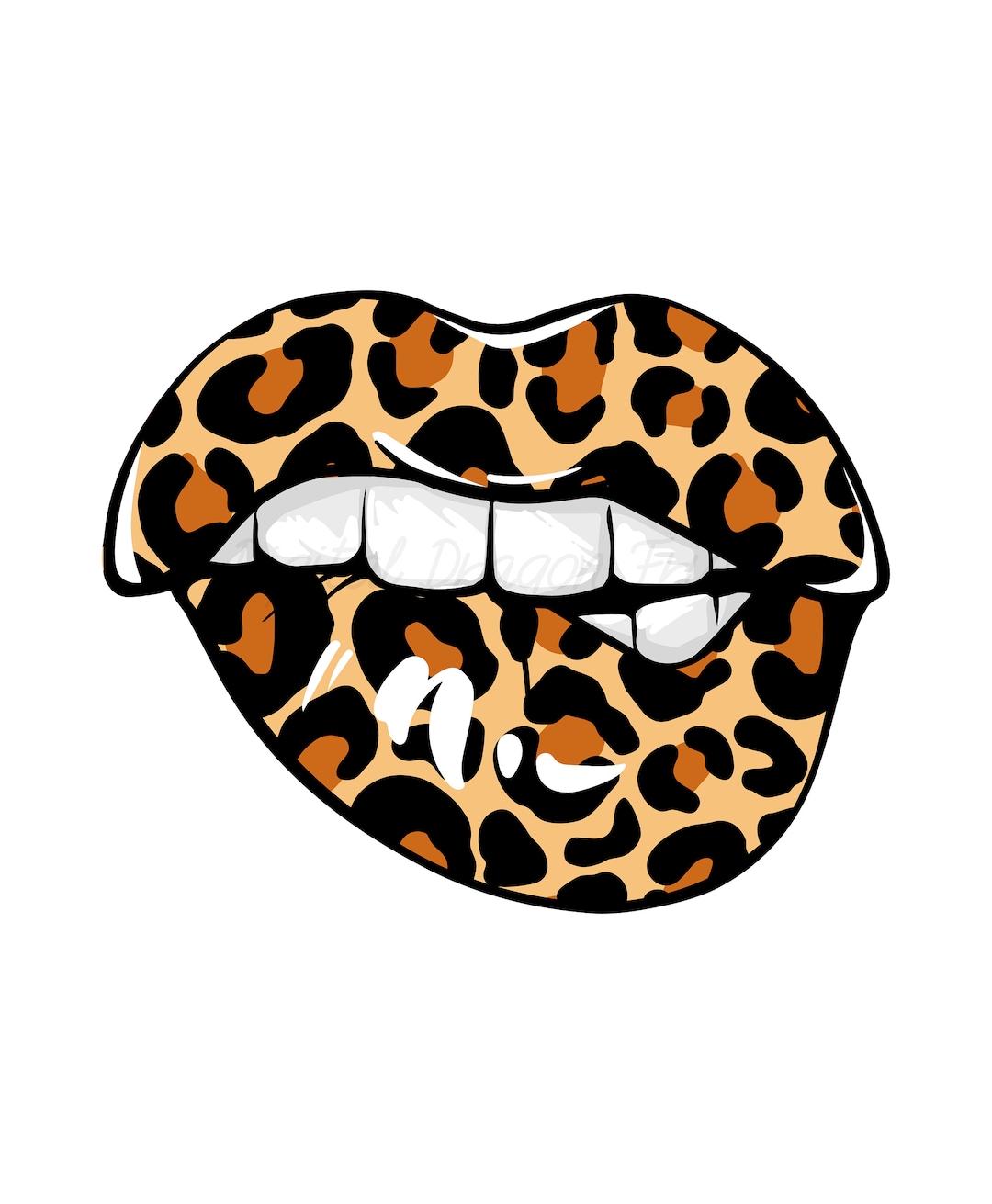 Leopard Print Lips PNG, Cheetah Print Lips Sublimation, Digital Instant ...