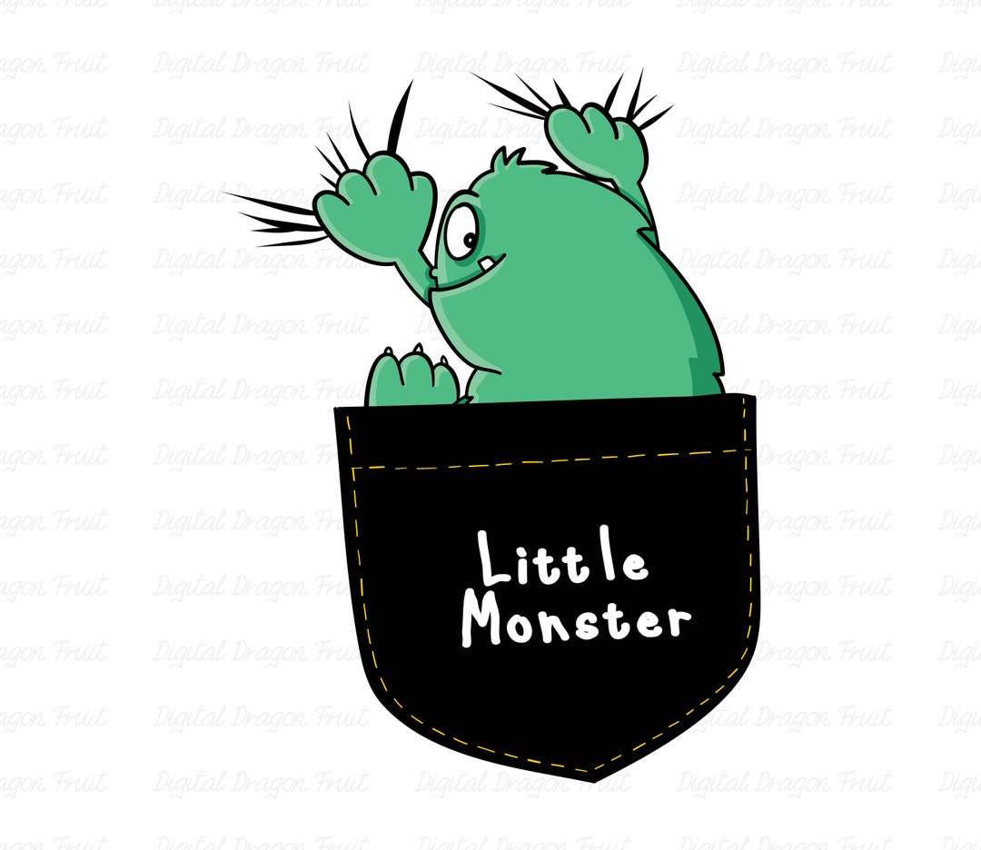 Little Monster PNG, Cute Pocket Monster Pet Sublimation, Digital ...