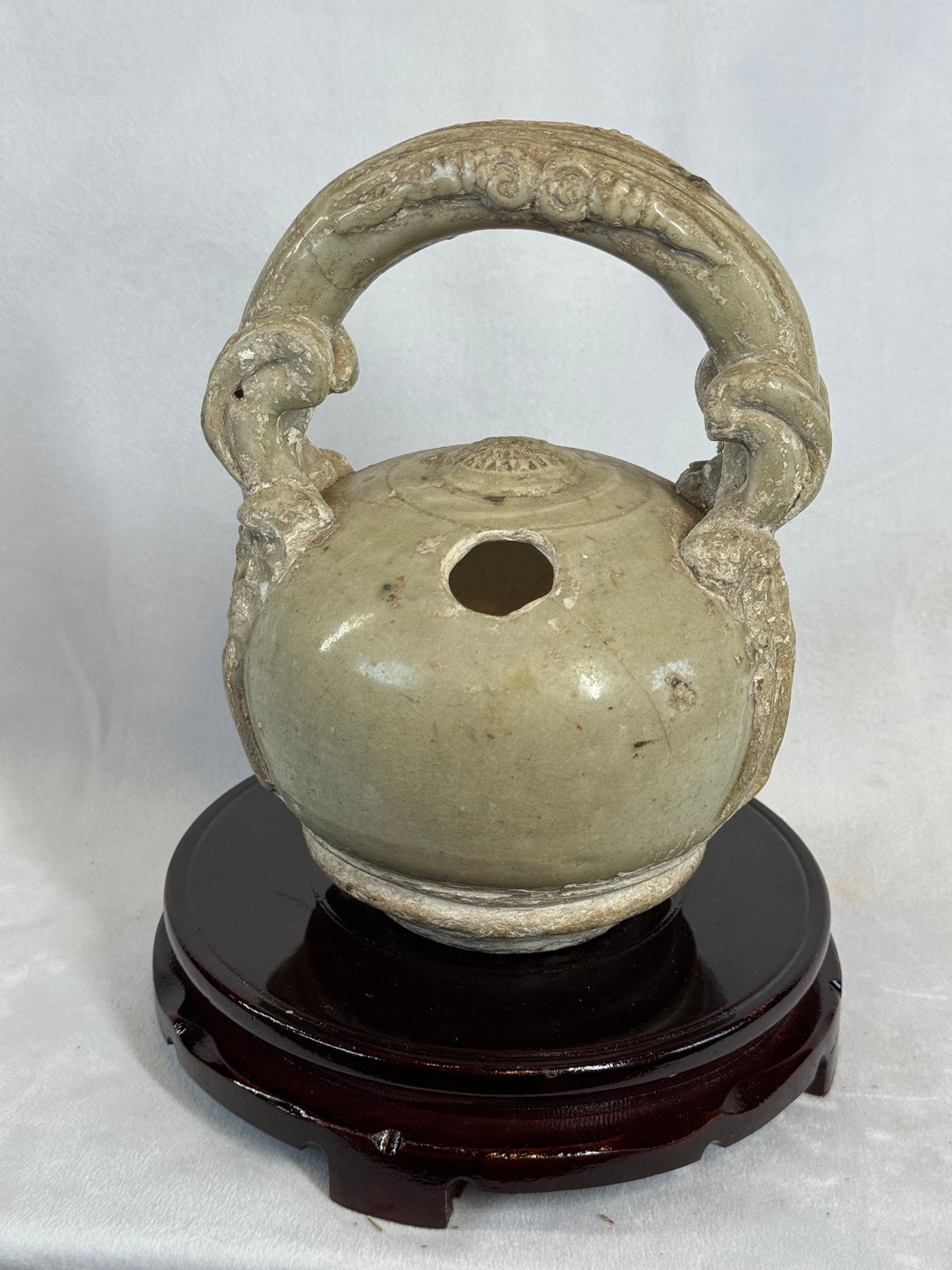 Beautiful Vietnamese Antique Ceramic Lime- Pot. " BINH Voi" From 15th ...