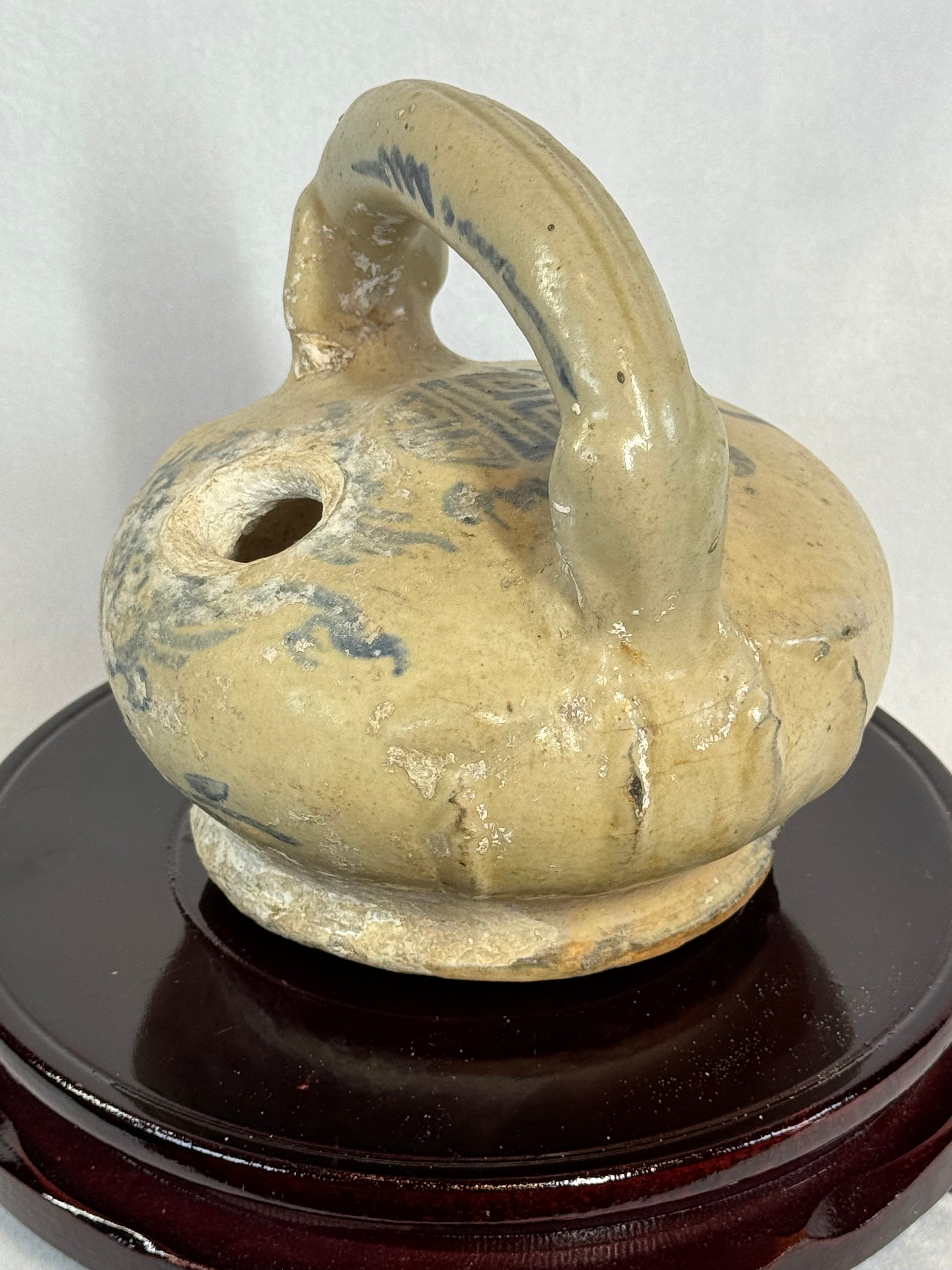 Vietnamese Antique Ceramic Lime- Pot. " BINH VOI " Bat Trang Ceramic ...