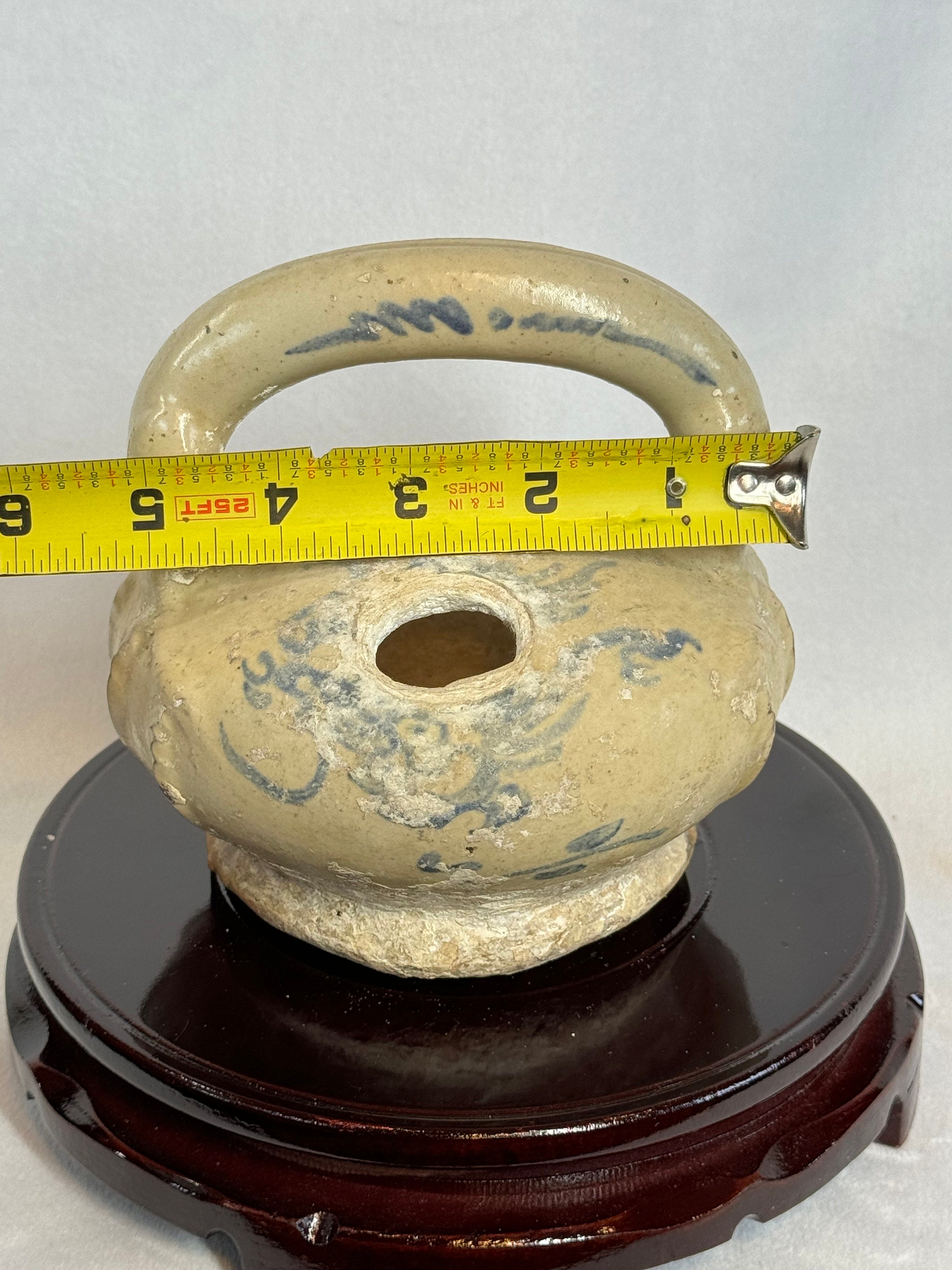 Vietnamese Antique Ceramic Lime- Pot. " BINH VOI " Bat Trang Ceramic ...