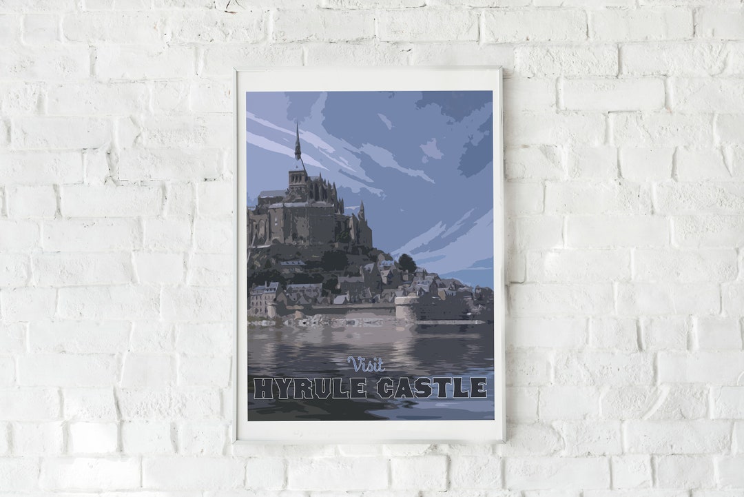 Hyrule Castle Legend of Zelda Wall Print Gifts for Men & Women Who Love ...