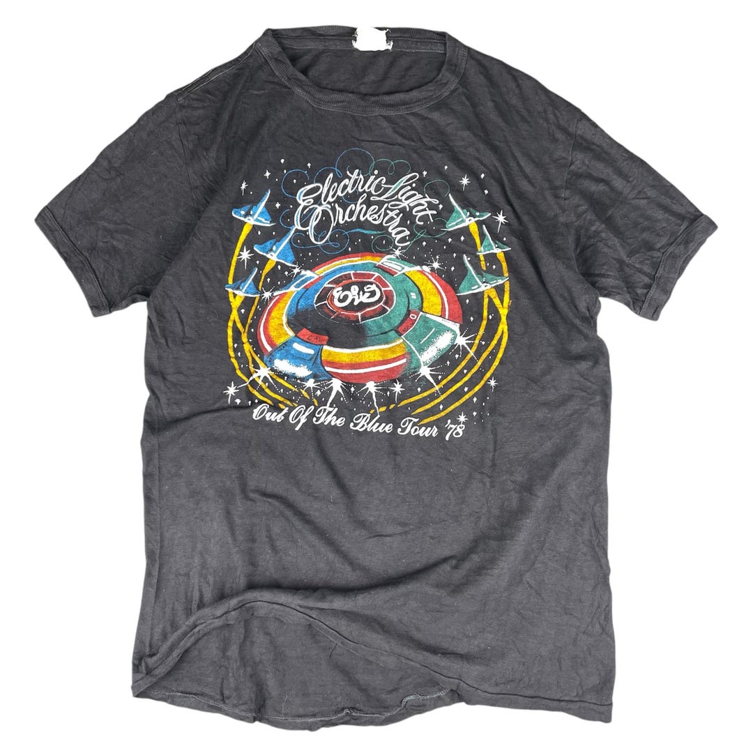 Vintage Electric Light Orchestra 80s T Shirt, Out of the Blue Tour 1978 ...