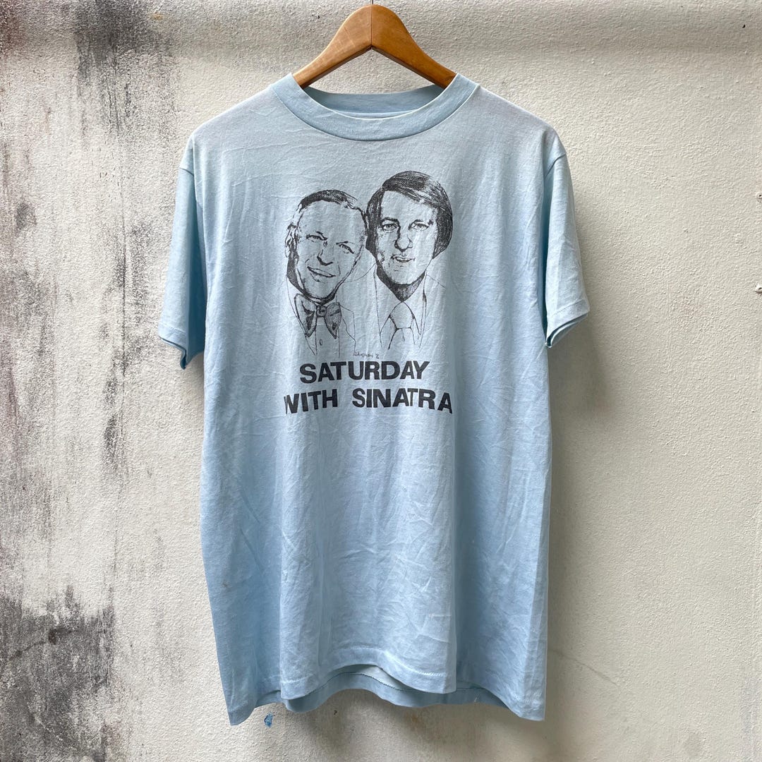 Vintage 80s Frank Sinatra Tee, Wyny 97 FM Radio Shirt, XL - Etsy