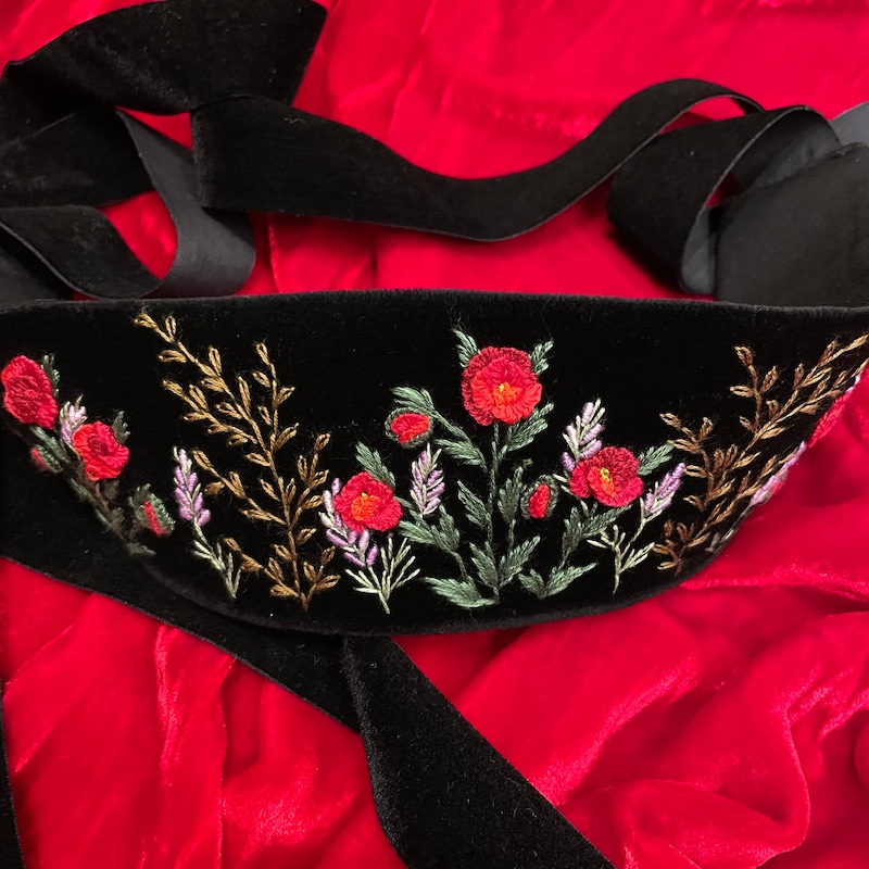 Velvet Belt - Etsy