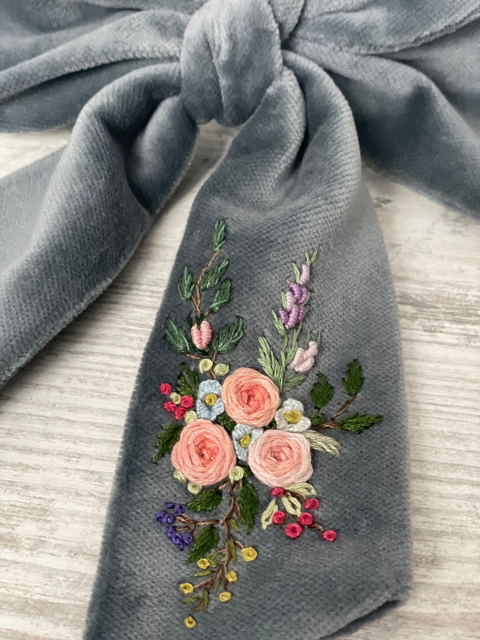 Arco de pelo único terciopelo arco de pelo artículos de pelo | Etsy