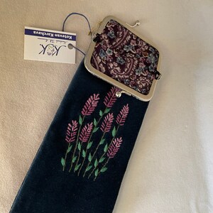 Eyeglass Case Sunglasses Case With Embroidered Flowers/soft Glasses ...