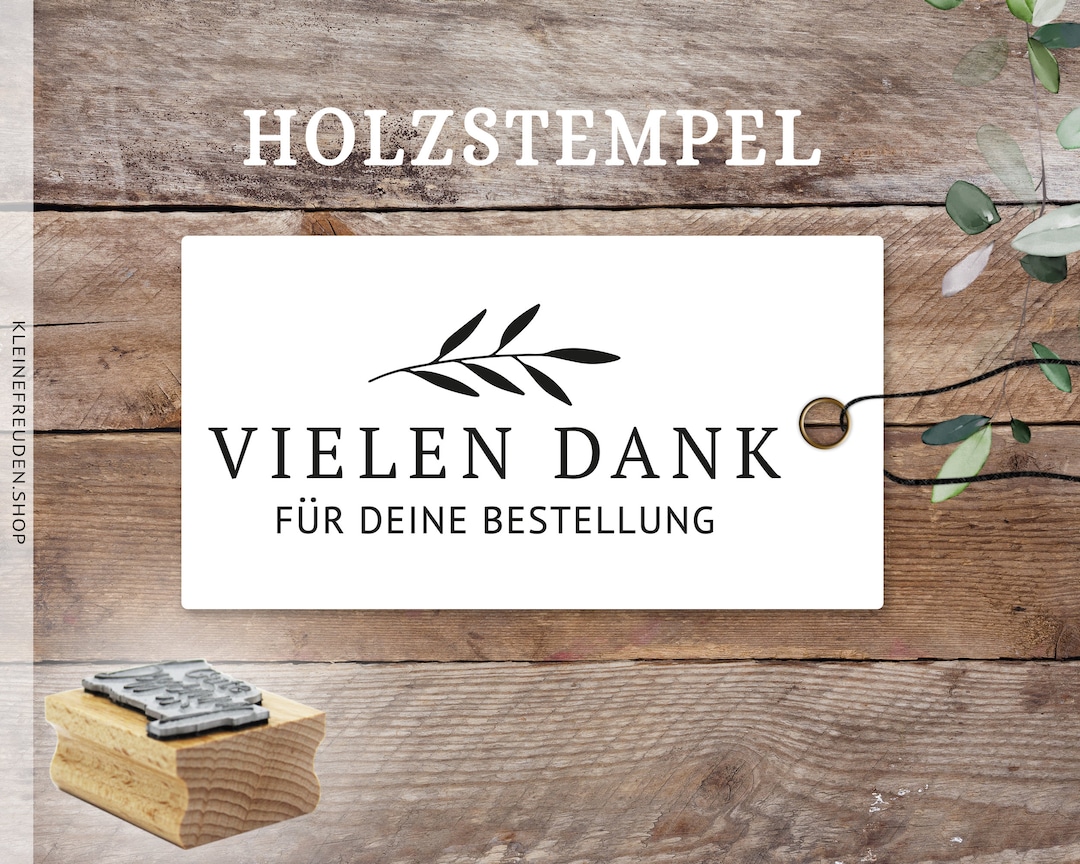 Stempel Vielen Dank für deine Bestellung, Einkauf, Shop, Online-Shop, Textstempel, Geschenk, DIY ...