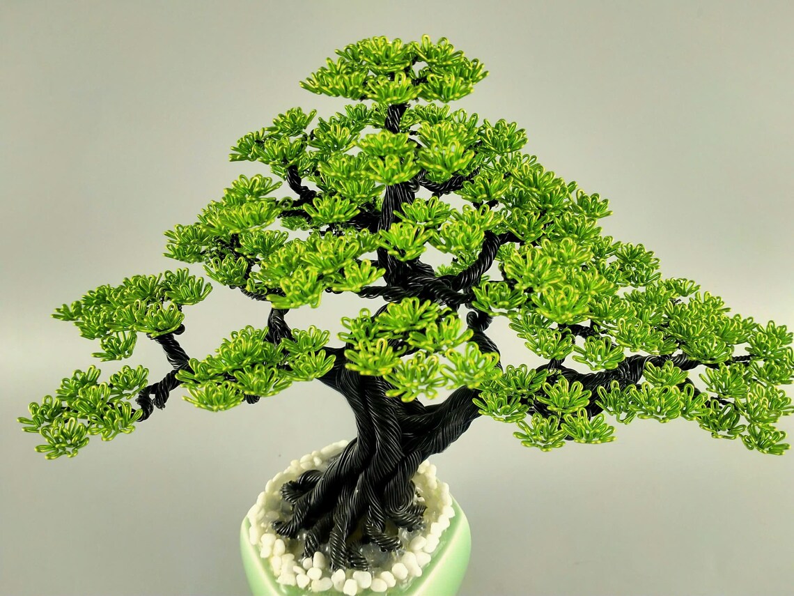Wire Bonsai Tree Cascade, Art Bonsai Tree, Sculpture Bonsai Tree ...