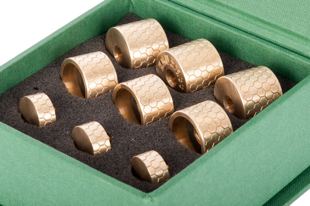 Bach Custom HEAVY Trumpet Trim Kit. Artistic HONEY Style. Kgubrass for ...
