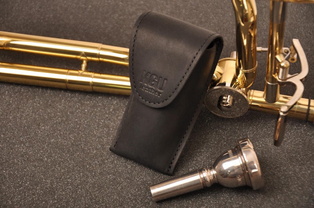 Crazy Horse Leather Trombone Mouthpiece Pouch: Vintage Style - Etsy