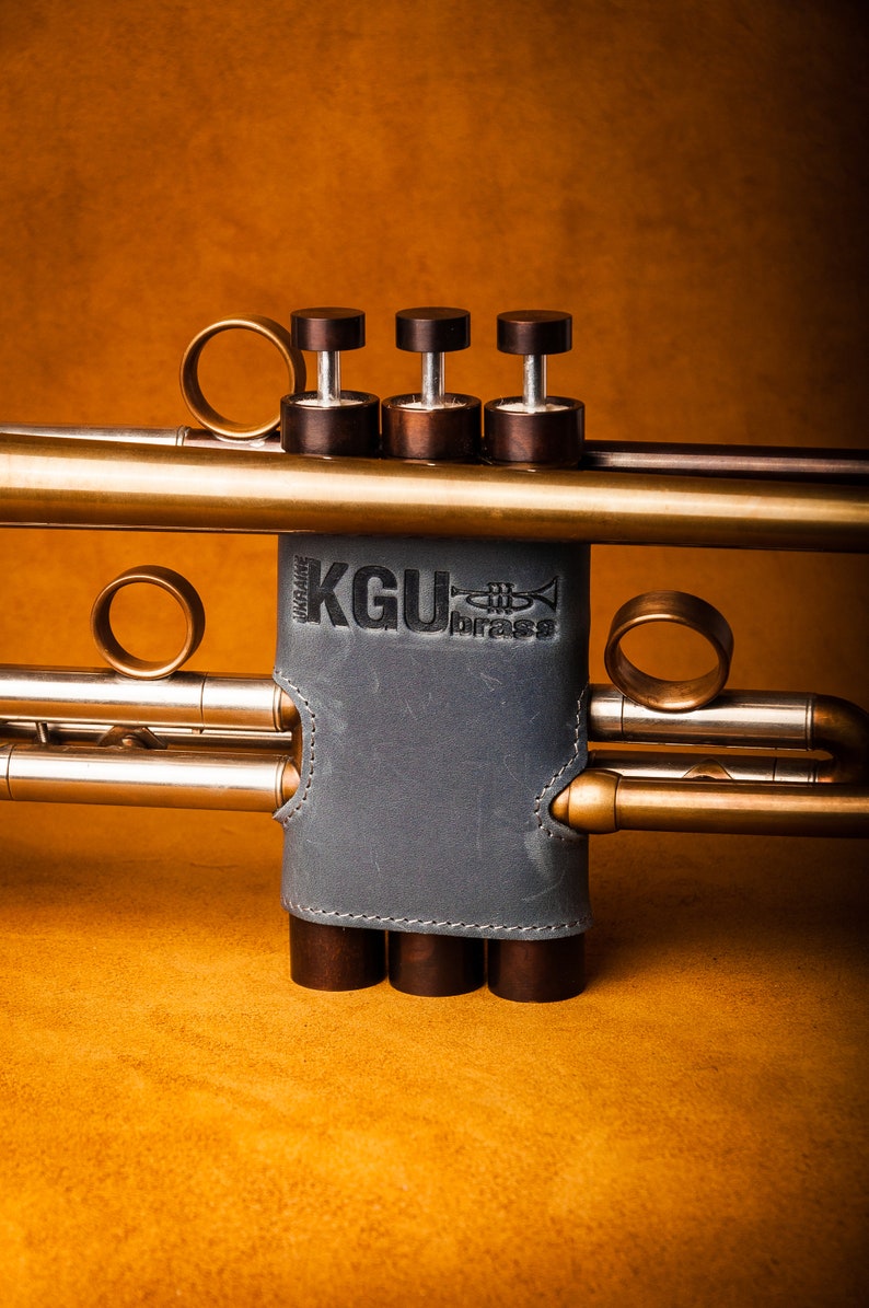 Trumpet Valve Guard 11 Colors Personalization Handmade Crazy Horse Best ...