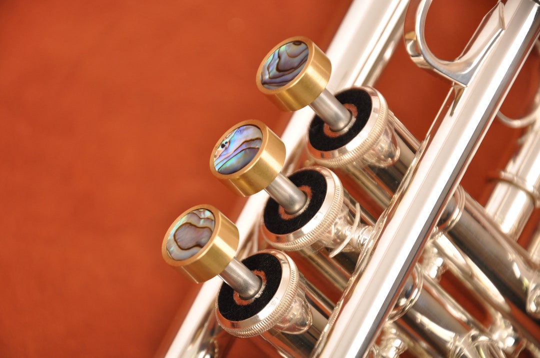 Heavy Custom Trumpet Finger Buttons W Natural Stones for - Etsy